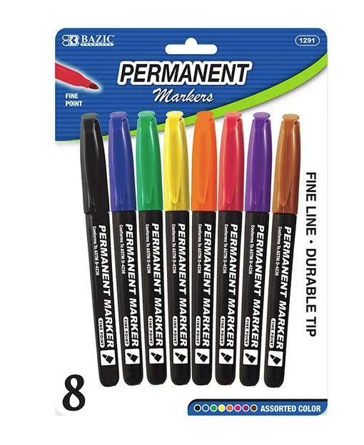 88800003261 Permanent Markers Fine Tip 8pk - The OC Campus Store ...